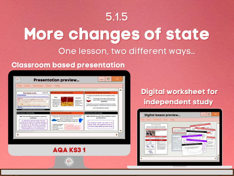 More changes of state Lesson bundle | Teaching Resources