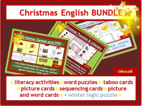 Christmas ESL English Colourful BUNDLE | Teaching Resources