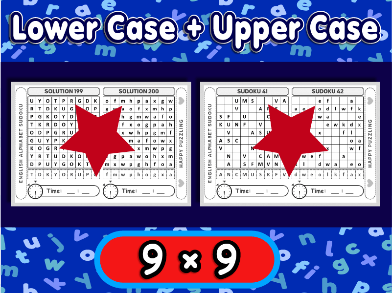 English Alphabet Sudoku Puzzles | Teaching Resources