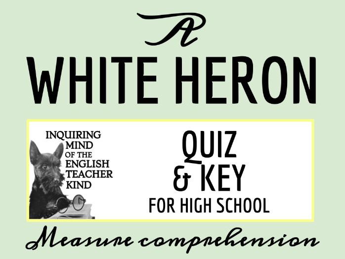 "A White Heron" by Sarah Orne Jewett Resource Bundle | Teaching Resources