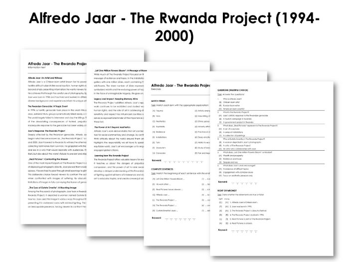 Alfredo Jaar - The Rwanda Project (1994-2000) | Teaching Resources
