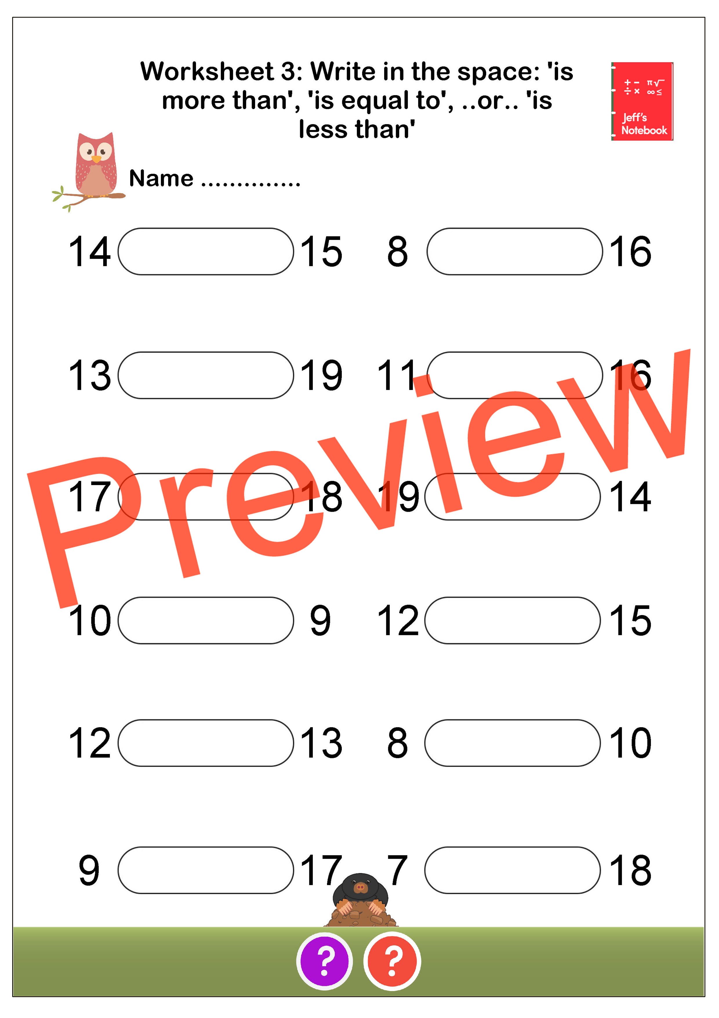 Compare Numbers To 10 20 And Quantities To 10 Kindergarten Teaching