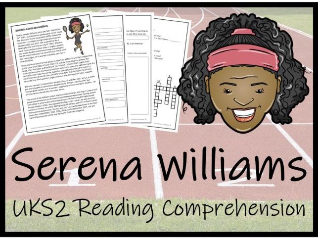 UKS2 Literacy - Serena Williams Reading Comprehension & Biography ...