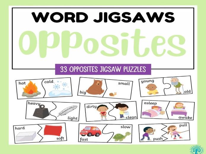 Opposite Words Jigsaws | Teaching Resources