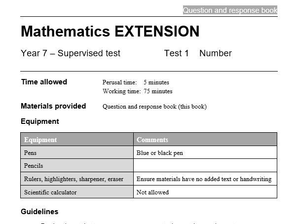 Year 7 Number assessment | Teaching Resources
