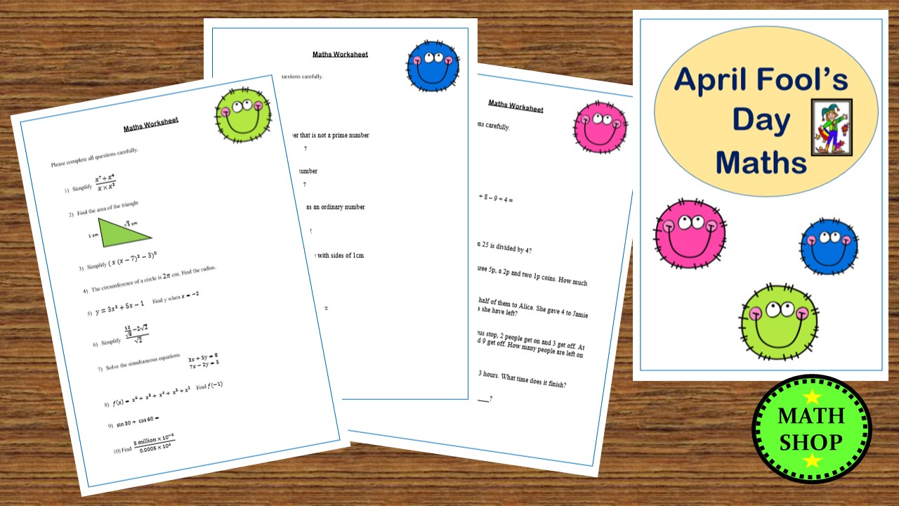 April Fool’s Day – Fun Joke Maths | Teaching Resources