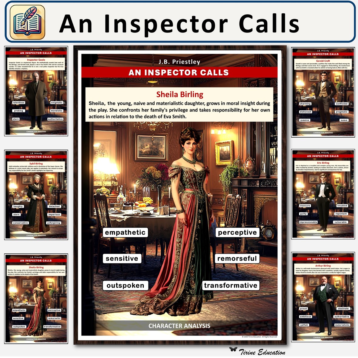 An Inspector Calls Poster Set | Teaching Resources