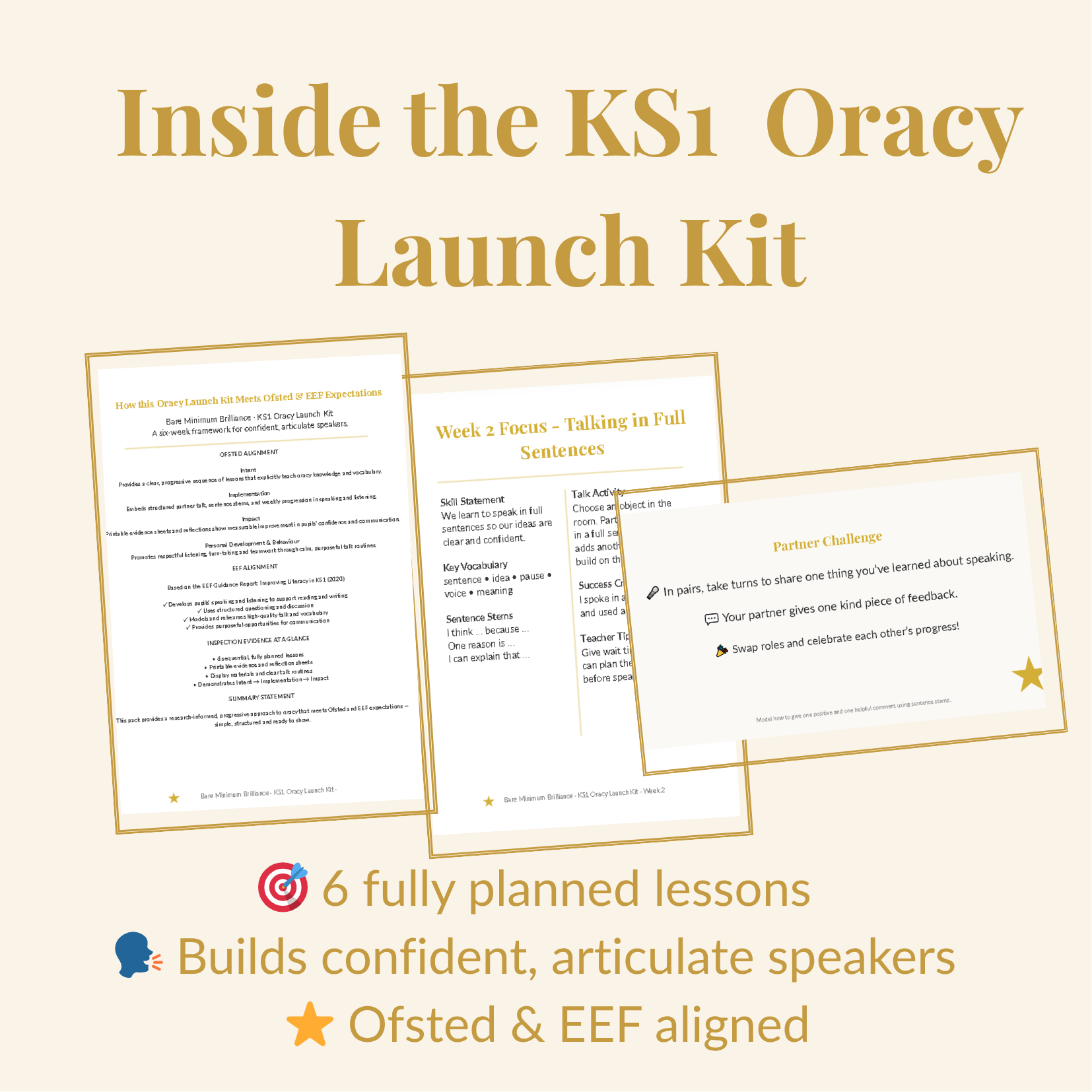 KS1 Oracy Launch Kit | 6-Week Speaking & Listening Framework | Ofsted ...