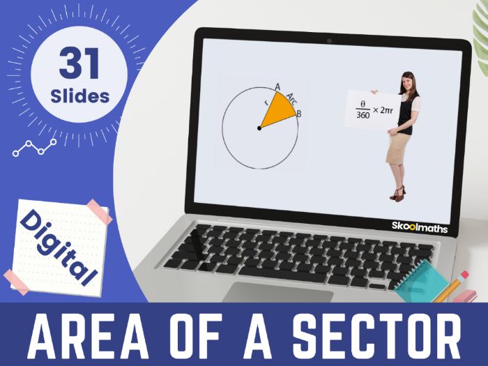 Arc Lengths And Sector Area Interactive Digital GCSE Maths Lesson ...
