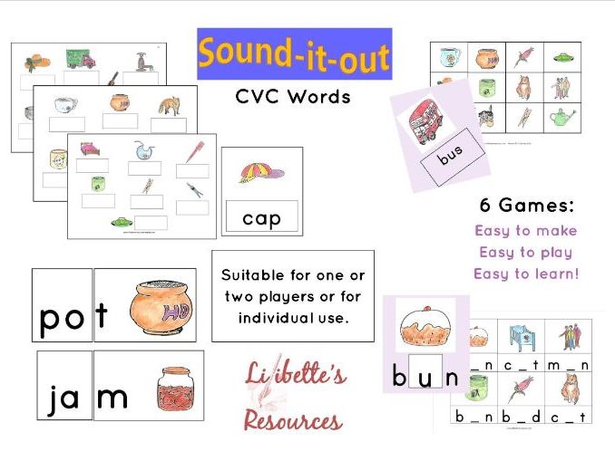 CVC Phonics Games for Phase 2 | Teaching Resources