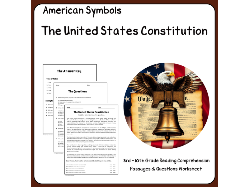 The United States Constitution - Reading Comprehension Passages ...