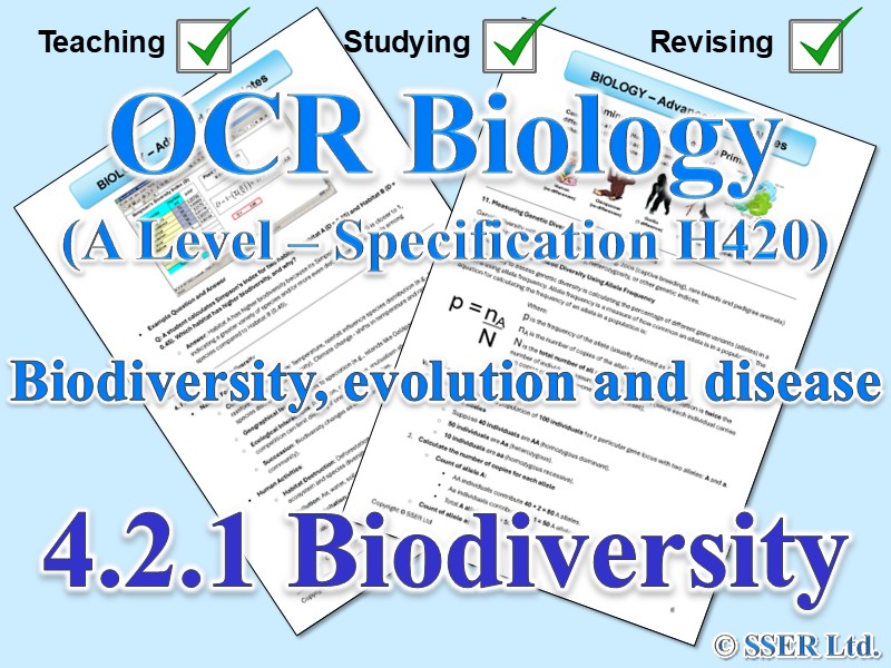 BIOA_OCR Topic Notes: 4.2.1 Biodiversity | Teaching Resources
