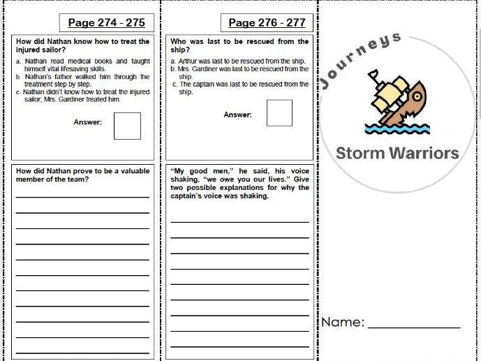 Storm Warriors - Grade 5 Journeys | Teaching Resources