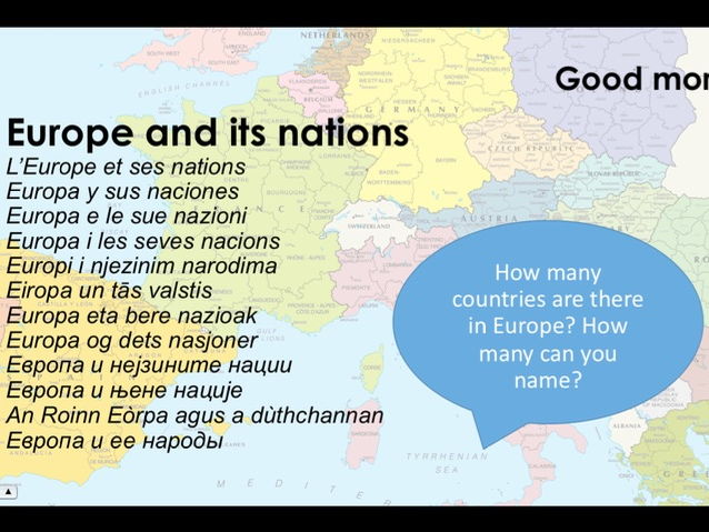European Day of Languages - Tutor Time/Lesson Activity Presentation ...