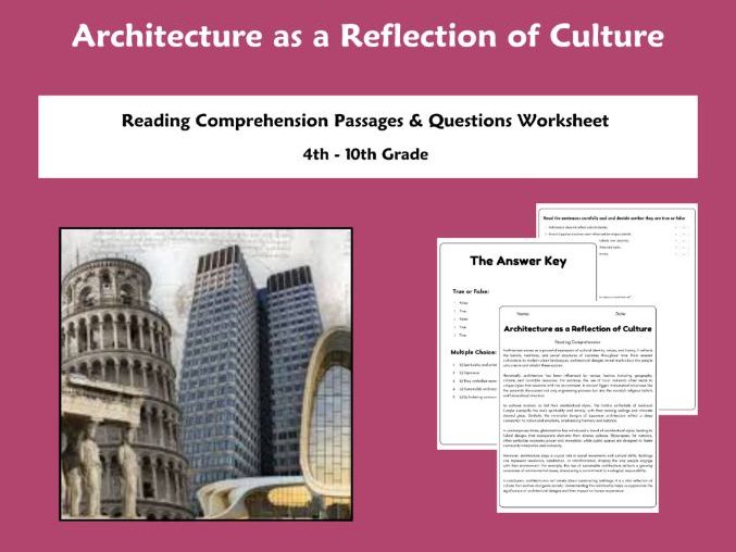 Architecture as a Reflection of Culture: Reading Comprehension Passages ...