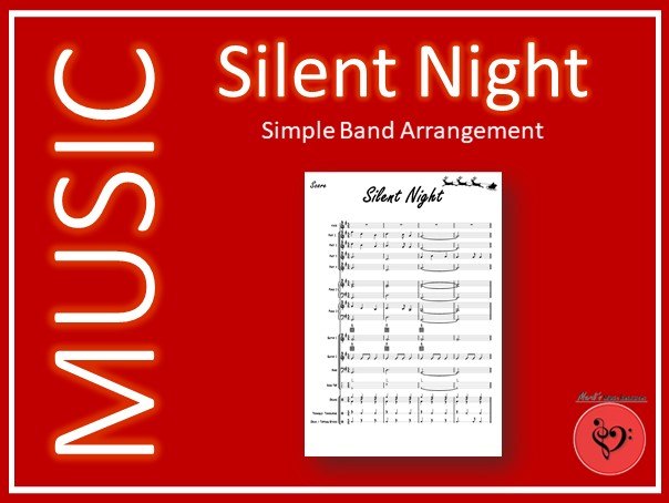 Christmas Carol Band Arrangement - Silent Night | Teaching Resources