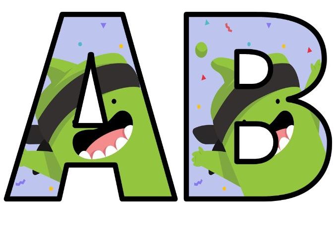 NEW Class Dojo MOJO Design New Display Lettering Whole Alphabet Numbers ...