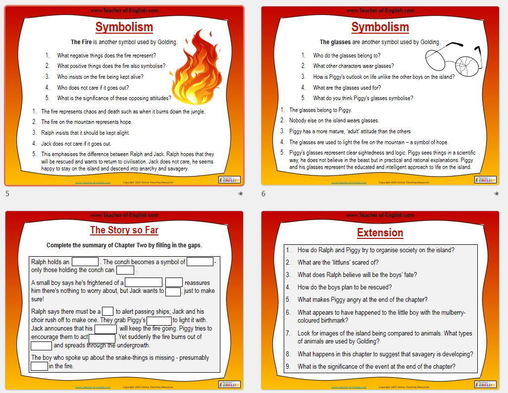 Lord of the Flies - Symbolism | Teaching Resources