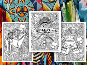 Mindfulness Native American Coloring Pages – 27 Printable Cultural ...
