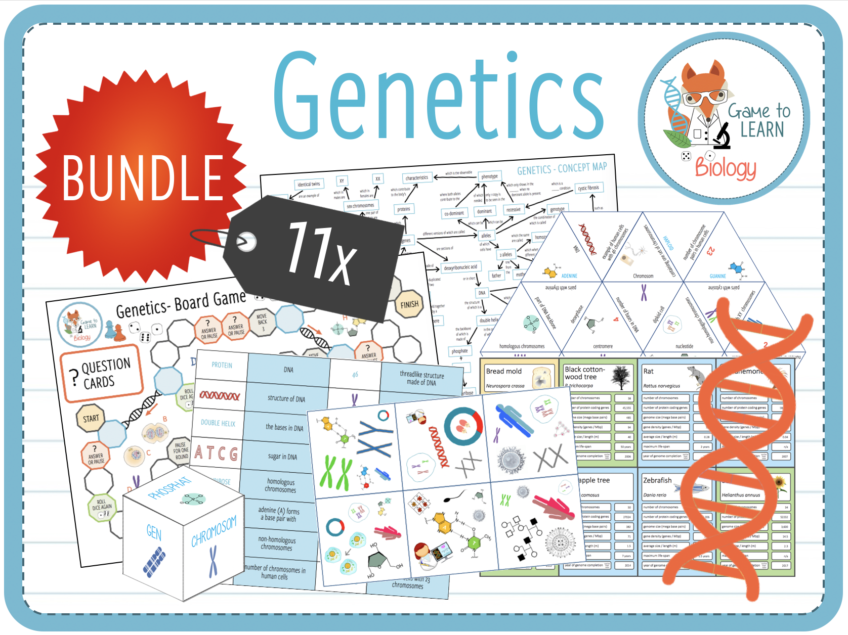 Genetics - 11x Games and Activities (KS3/4) | Teaching Resources