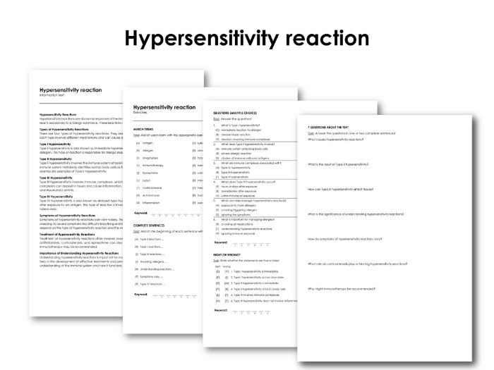 Hypersensitivity Reactions Immunopaedia