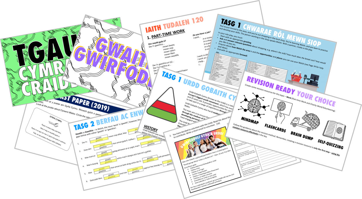 TGAU Cymraeg Craidd: PowerPoint ‘Gwaith a Gwirfoddoli’/GCSE Core Welsh ...