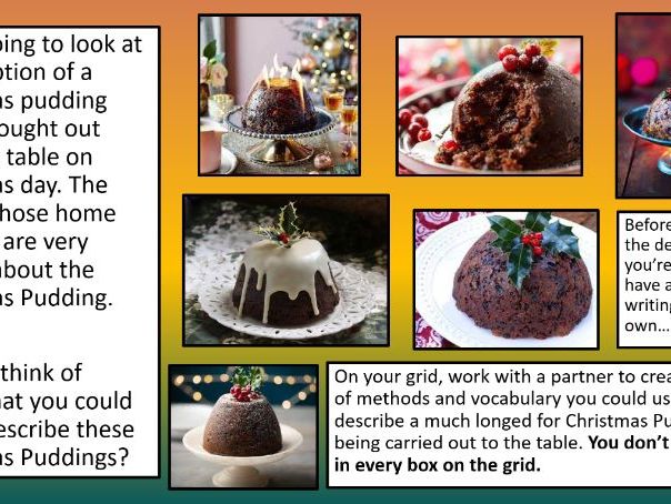 Describe a Christmas Pudding | Teaching Resources
