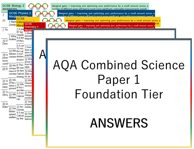 Combined Sci Foundation Paper 1&2 revision qs | Teaching Resources