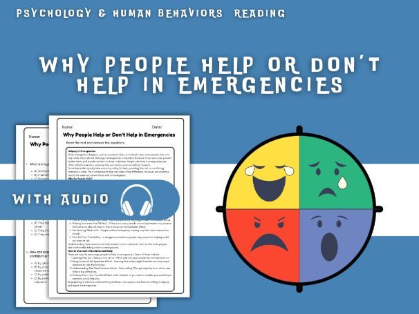 Why People Help or Don’t Help in Emergencies -Psychology and Human ...