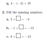 Adding and subtracting positive and negative numbers worksheets (with ...