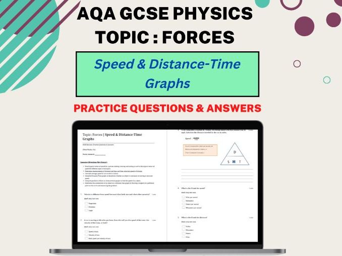 AQA GCSE Physics Speed Distance Time Graphs Self Assessment
