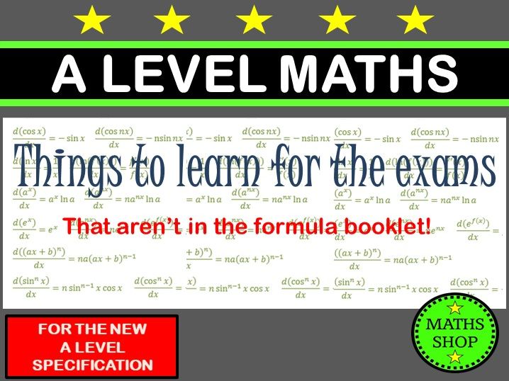 A Level Maths Revision