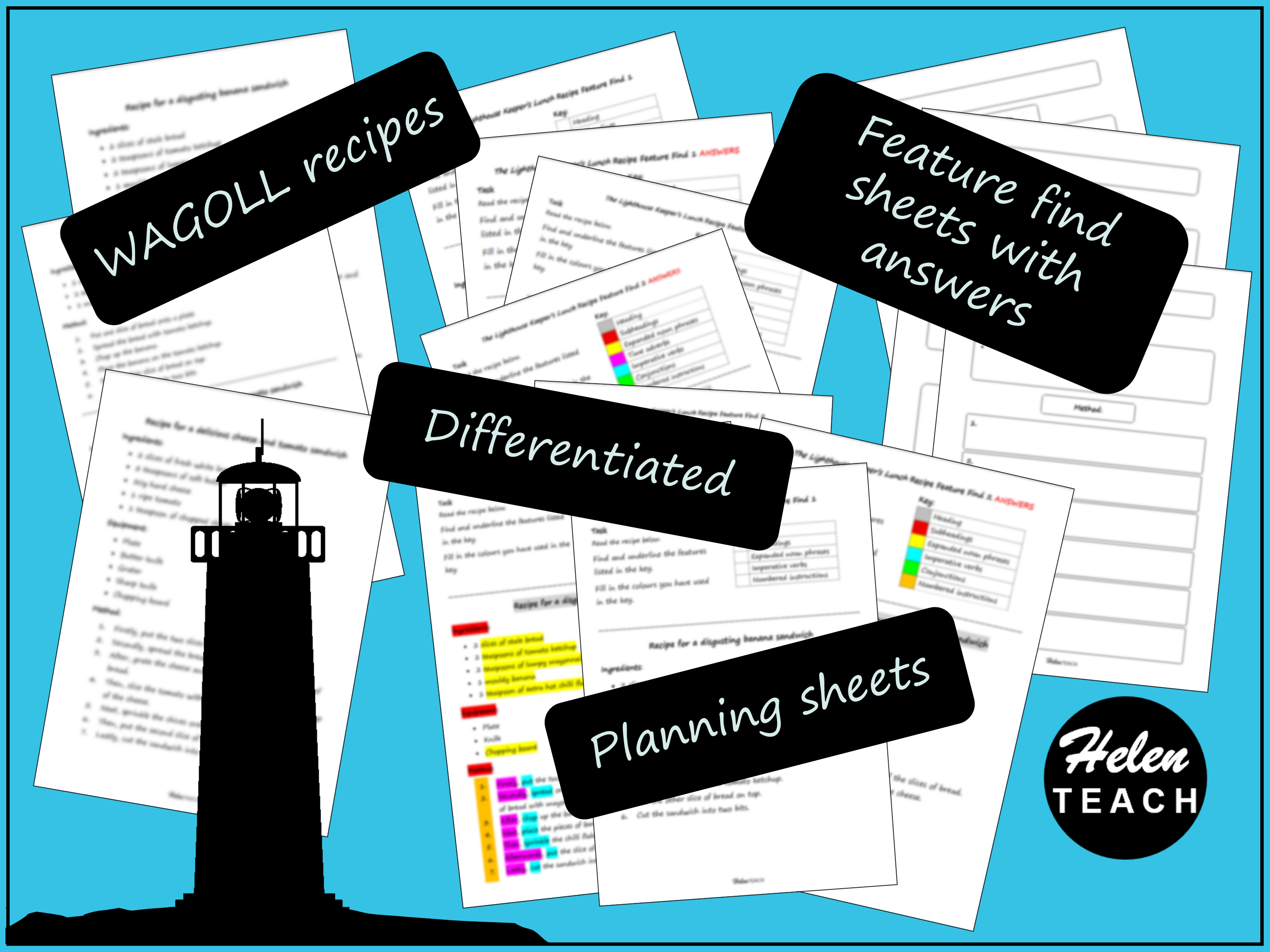 The Lighthouse Keeper's Lunch | Recipe Instructions Model Texts ...