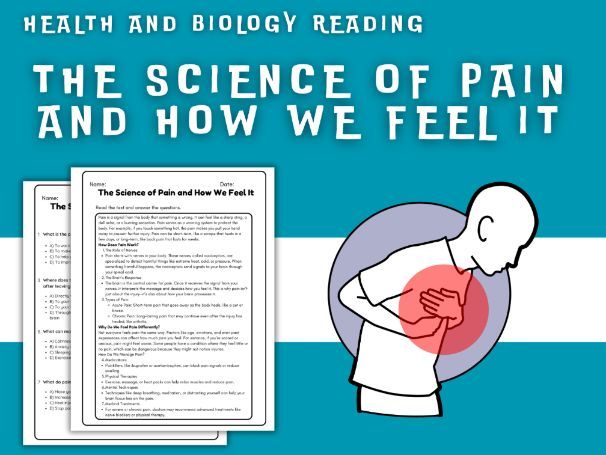 The Science of Pain and How We Feel It - Health Reading Worksheet ...