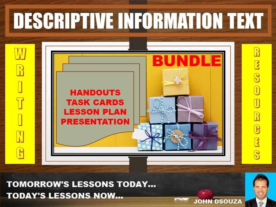 DESCRIPTIVE INFORMATION TEXT BUNDLE | Teaching Resources