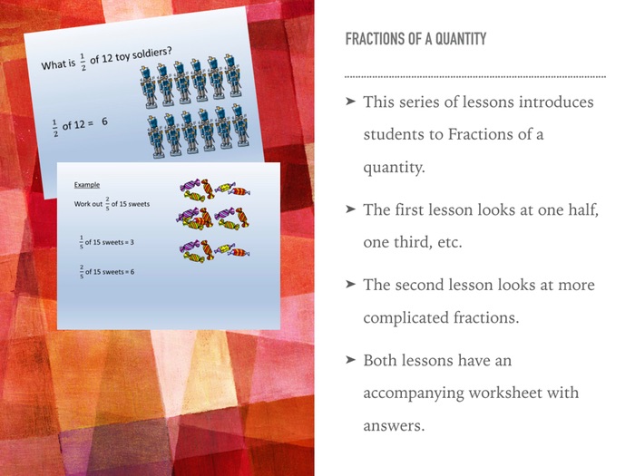 Fractions Of A Quantity Teaching Resources Fractions Of A Quantity Teaching Resources