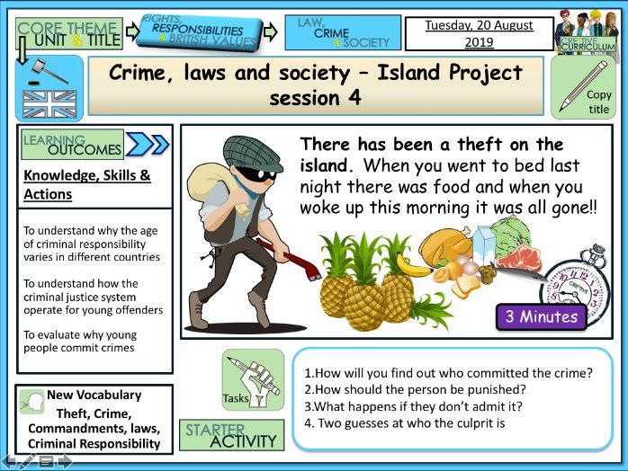 Law, Crimes and Society Unit | Teaching Resources