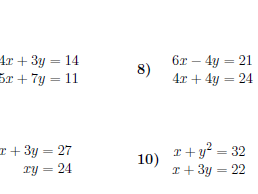 Simultaneous equations worksheet (with solutions) | Teaching Resources