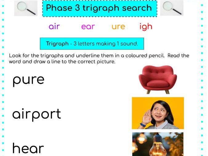 Phase 3 trigraph search | Teaching Resources