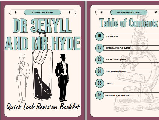 Dr Jekyll and Mr Hyde Quick Look Revision Booklet | Teaching Resources