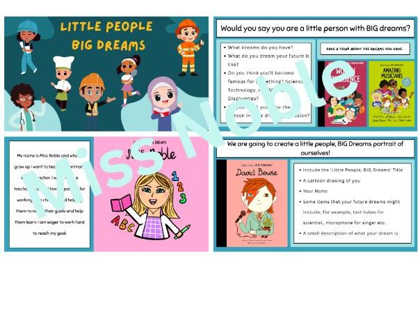 Little People Big Dreams Art Activity for the First Week Of School ...