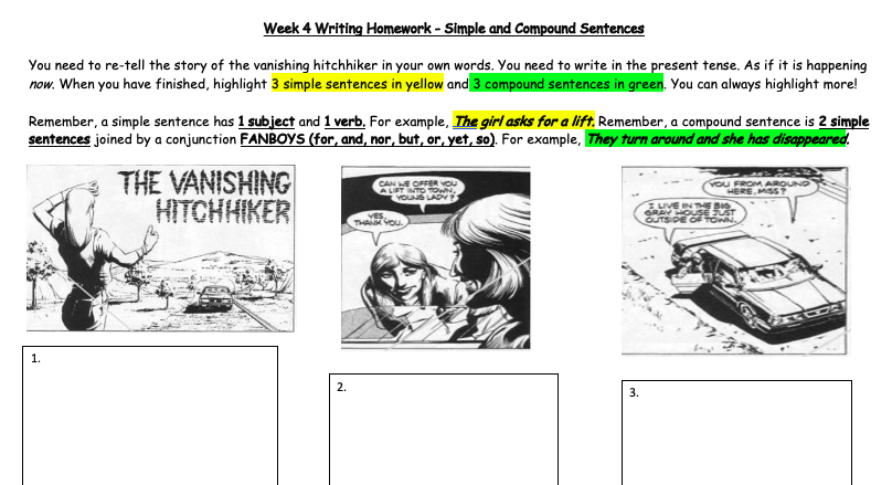 Horror Narrative Writing with Grammar focus | Teaching Resources