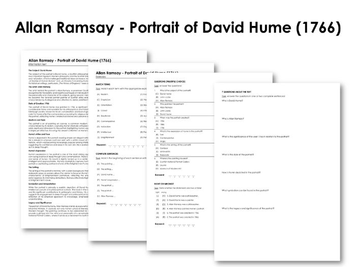 Allan Ramsay - Portrait of David Hume (1766) | Teaching Resources