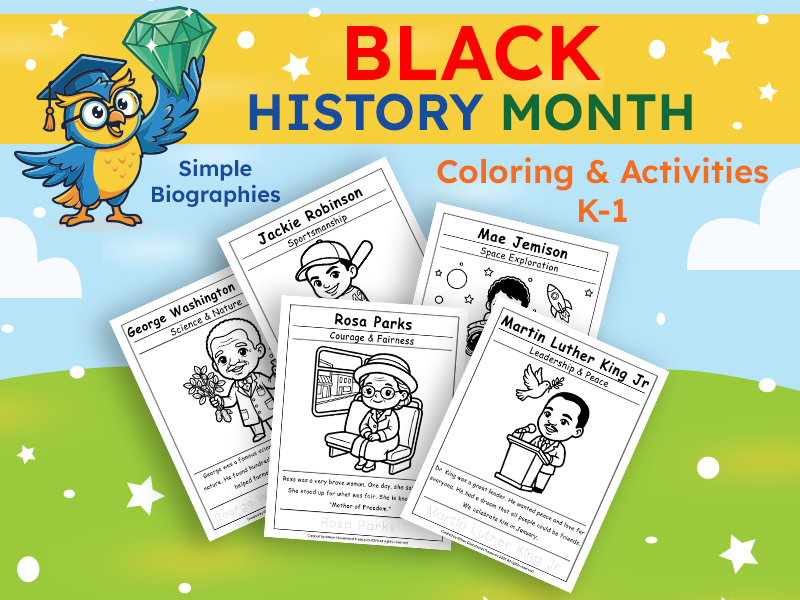 Black History Month Biographies K-1 | Teaching Resources
