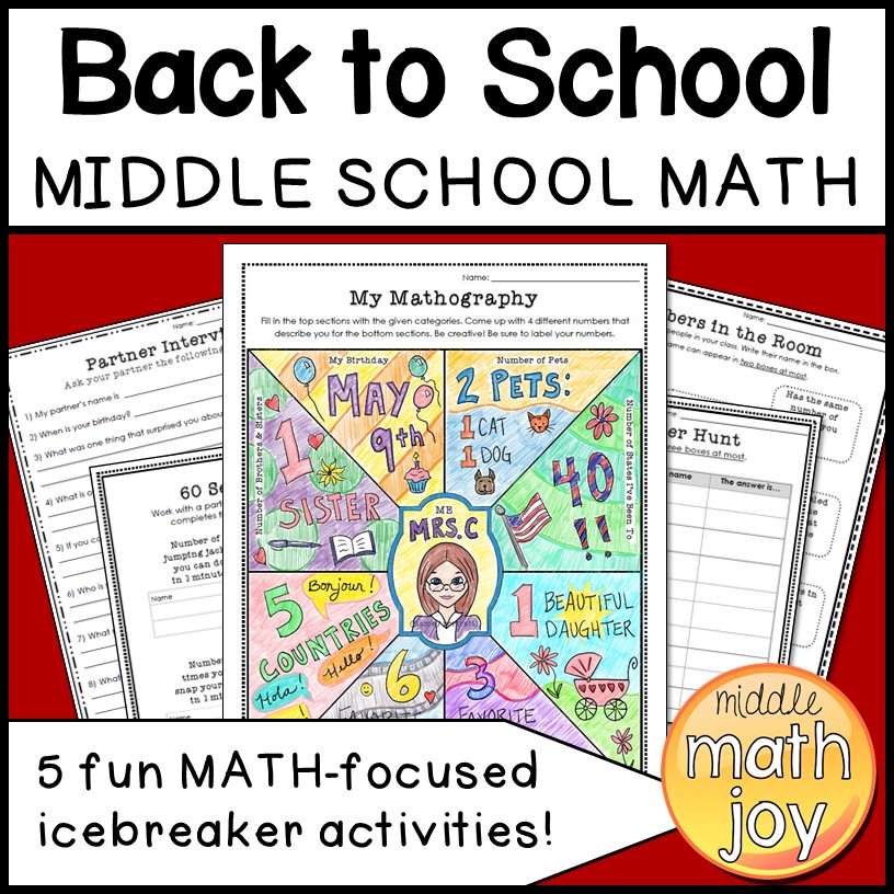 Back To School Math Activities Teaching Resources Back To School Math Activities Teaching Resources