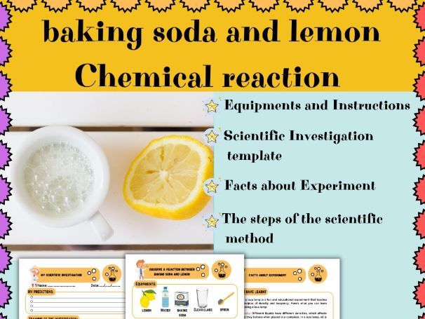 Baking Soda And Lemon Experiment : STEM activities and Scientific Method | Teaching Resources