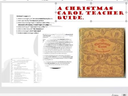 A Christmas Carol teacher guide. | Teaching Resources