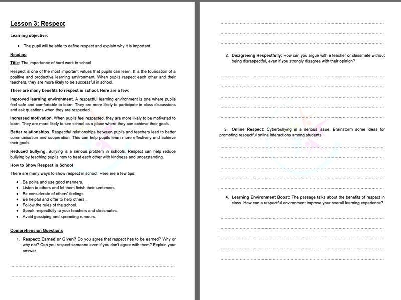 Internal Exclusion Workbooks 1. School Core Values (3 pack) | Teaching ...