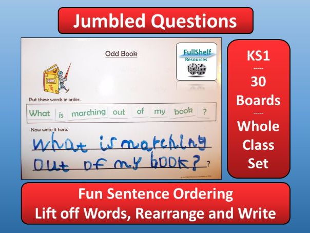 Jumbled Sentences (Questions) KS1 | Teaching Resources