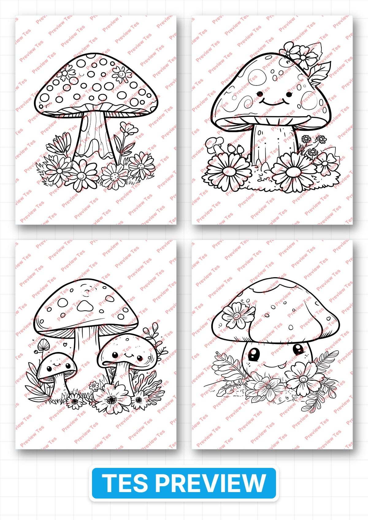 Mushroom Colouring Pages | 32 Cute Fungi & Flowers Worksheets for ...